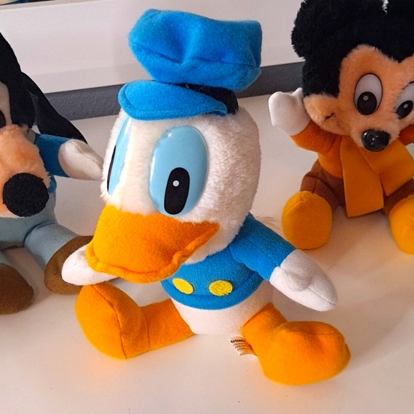 Disney | Toys | Vintage 8s Disney Stuffed Characters From Mickeys ...